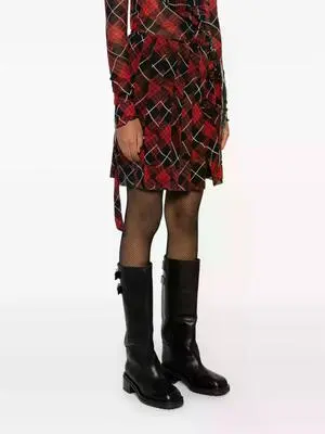 JEAN PAUL GAULTIER Plaid-check Mini Skirt