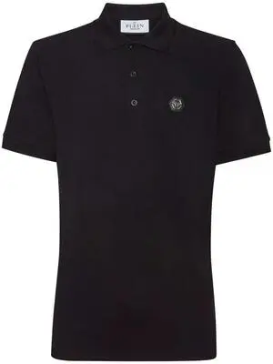 Philipp Plein Logo-patch Cotton Polo Shirt