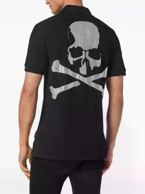 Philipp Plein Logo-patch Cotton Polo Shirt