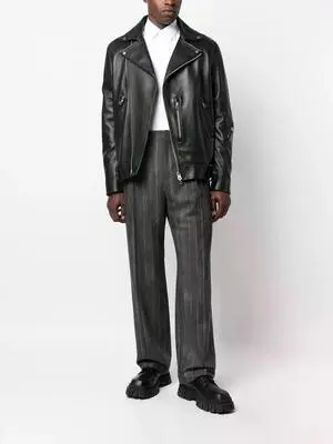 Versace Striped Tailored Trousers
