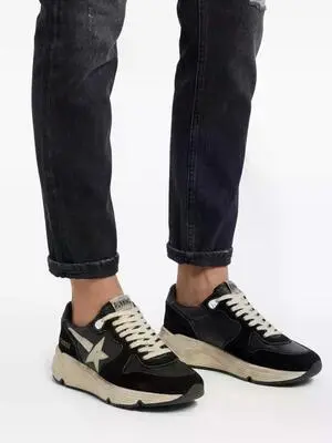 GOLDEN GOOSE Running Sole Panelled Sneakers - Black