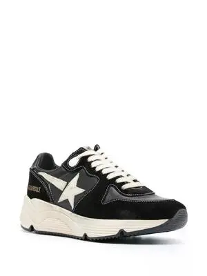 GOLDEN GOOSE Running Sole Panelled Sneakers - Black