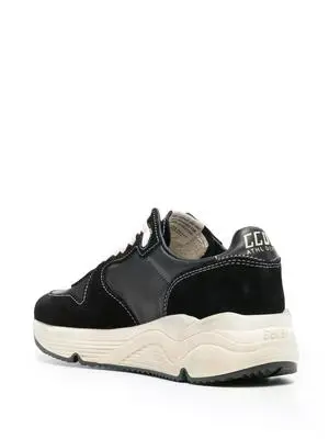 GOLDEN GOOSE Running Sole Panelled Sneakers - Black