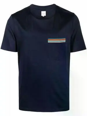 Paul Smith Pocket Cotton T-shirt - Blue