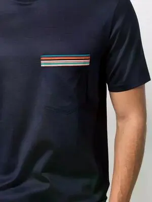 Paul Smith Pocket Cotton T-shirt - Blue