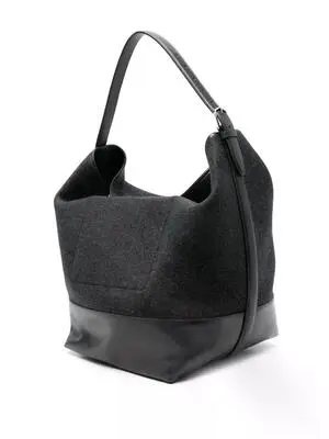 TOTEME Belted Doublé Tote Bag - Grey