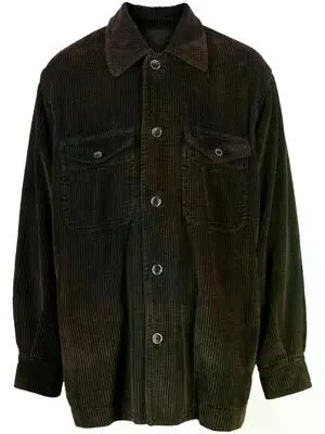 UMA WANG Corduroy Button-up Shirt Jacket - Brown