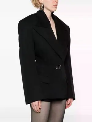 Attico Single-breasted Maxi-shoulders Blazer