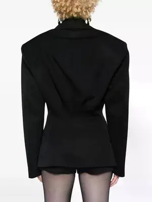Attico Single-breasted Maxi-shoulders Blazer