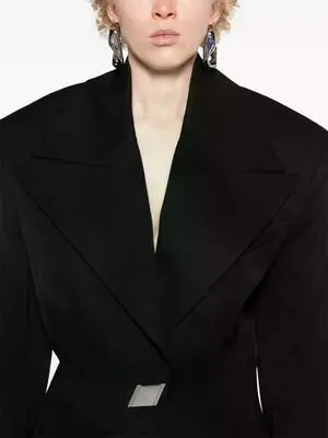 Attico Single-breasted Maxi-shoulders Blazer