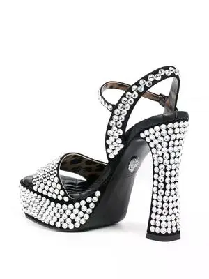 Philipp Plein Strass Crystal-embellished 140mm Sandals
