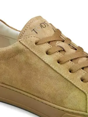 TOD'S Logo-detail Suede Sneakers - Neutrals