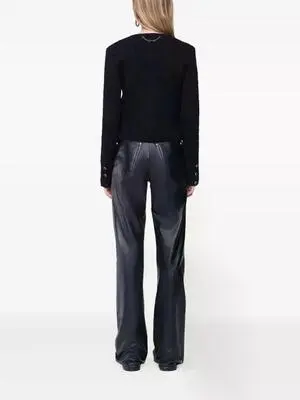 Rabanne Textured Button-up Cardigan With Patch Pockets