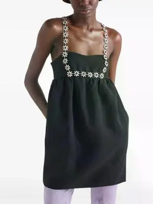 Prada Embroidered Mini Dress
