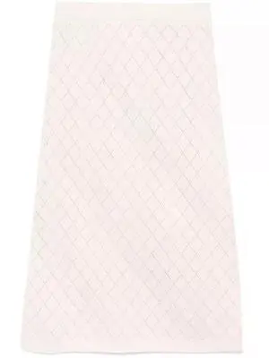 Zimmermann Illustration Midi Skirt - Pink