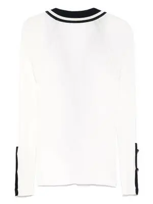Alberta Ferretti Contrast-trim Cardigan
