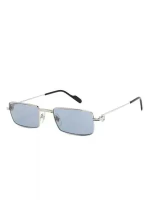 Cartier Rectangle-frame Sunglasses - Silver