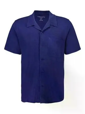 Majestic Filatures Short-sleeve Button-up Shirt - Blue