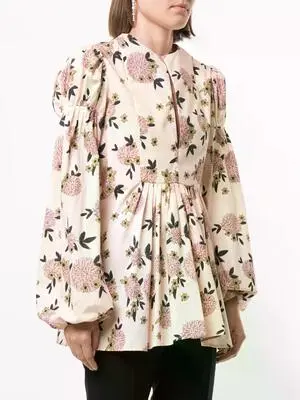 MACGRAW Hibernation Floral Print Blouse