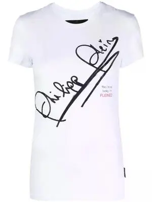 Philipp Plein Signature Cotton T-shirt - White