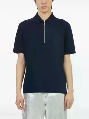 FERRAGAMO Half-zip Cotton Polo Shirt
