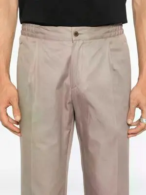 Kiton Elasticated-waistband Tapered Trousers