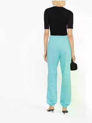 ROTATE BY BIRGER CHRISTENSEN Logo Print Cotton Track Pants