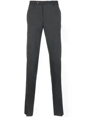 PT TORINO Mid-rise Tapered Trousers - Grey