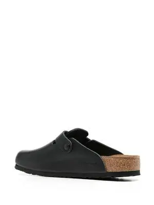 BIRKENSTOCK Boston Buckle-embellished Slippers - Black