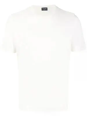 DRUMOHR Cotton Crew-neck T-shirt - Neutrals