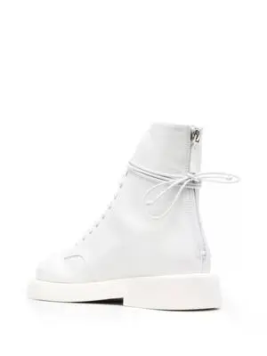 Marsèll Gommello Leather Combat Boots - White