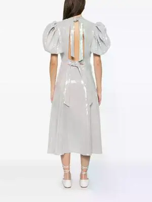 ROTATE BY BIRGER CHRISTENSEN Sequined Puff-sleeve Midi Dress