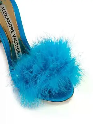 Alexandre Vauthier Veronica 105mm Feather-detailing Sandals