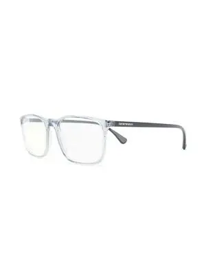 Emporio Armani Square Frame Glasses - Neutrals