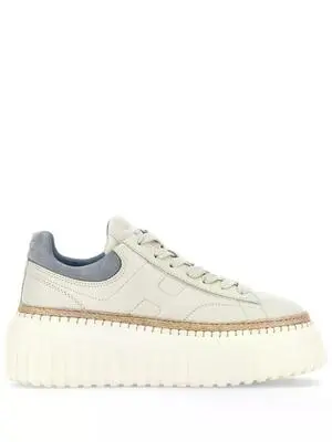 Hogan H-stripes Leather Sneakers - Neutrals