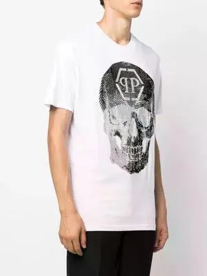 Philipp Plein Ss Skull Print T-shirt - White