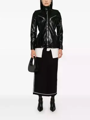 MITILIANE COUTURE Lizard Skin-effect Leather Jacket