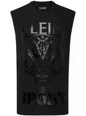 PLEIN SPORT Logo-print Tank Top