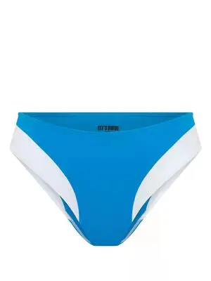 LET'S SWIM White Colour-block Bikini Bottoms