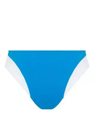 LET'S SWIM White Colour-block Bikini Bottoms
