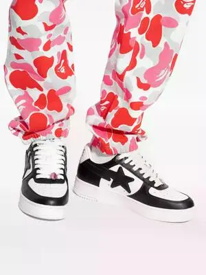 A BATHING APE Star Patch Low-top Sneakers