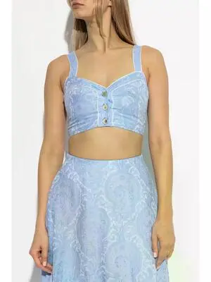 Etro Printed Cropped Top
