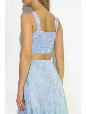 Etro Printed Cropped Top