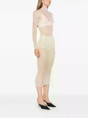 MUGLER Sheer Maxi Dress