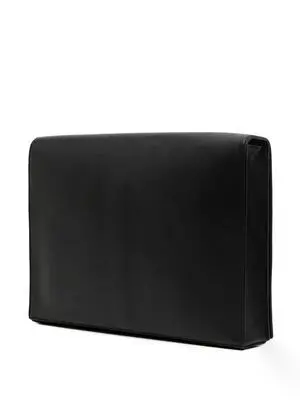 YU MEI Debossed-logo Lambskin Laptop Bag
