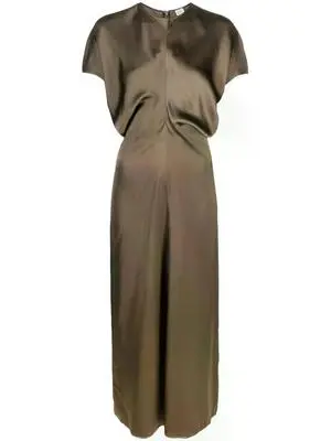 TOTEME Slouch Waist Maxi Dress - Green
