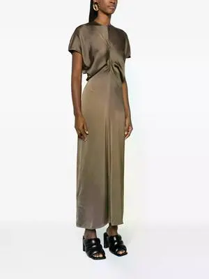 TOTEME Slouch Waist Maxi Dress - Green