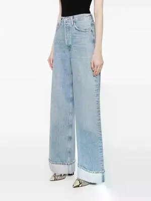 AGOLDE Dame High-rise Wide-leg Jeans