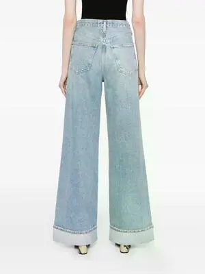 AGOLDE Dame High-rise Wide-leg Jeans