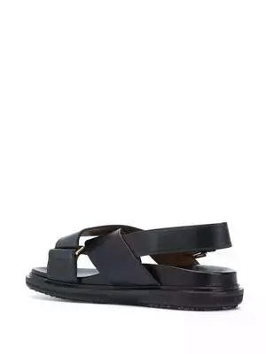Marni Fussbett Criss-cross Sandals - Black